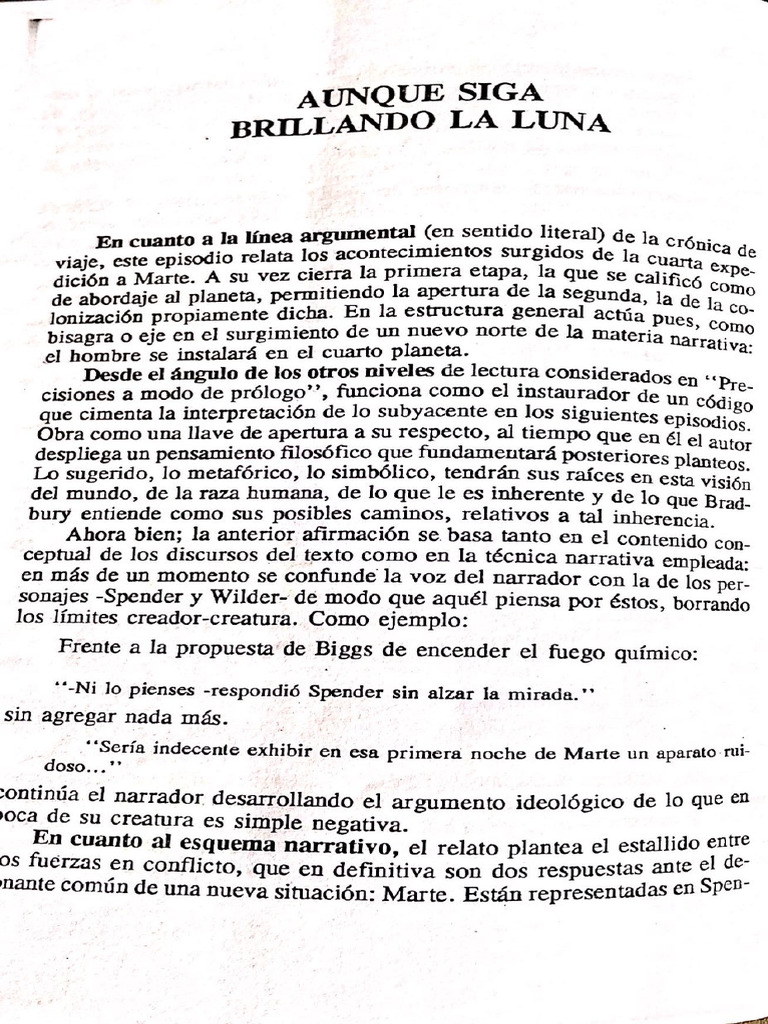 Aunque Siga Brillando La Luna. | PDF