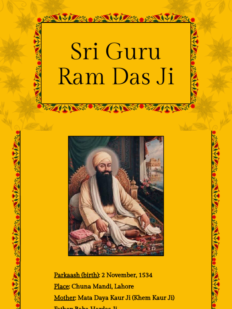 Sri Guru Ram Das Ji | PDF