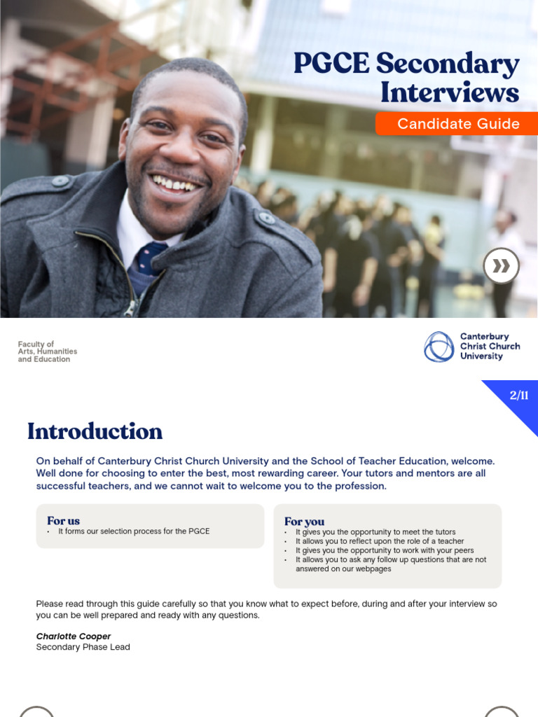 Pgce Secondary Remote Interview Guide 2023 20241 | PDF | Teachers ...