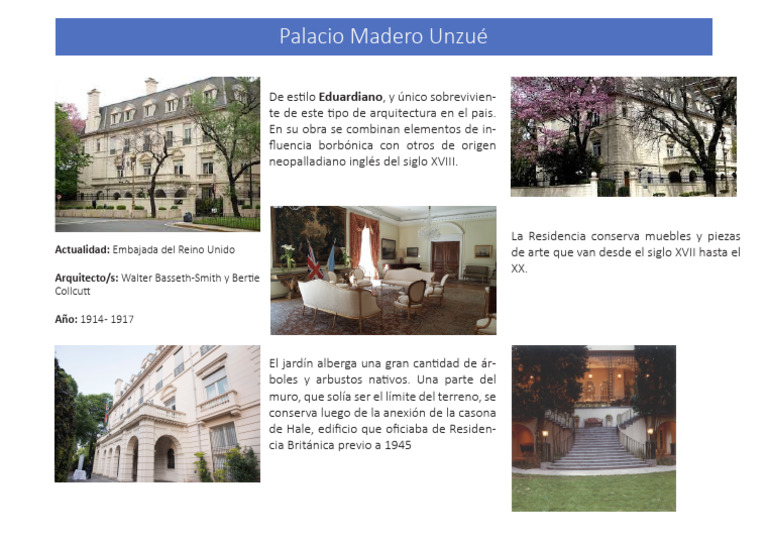 Palacio Madero Unzuè | PDF