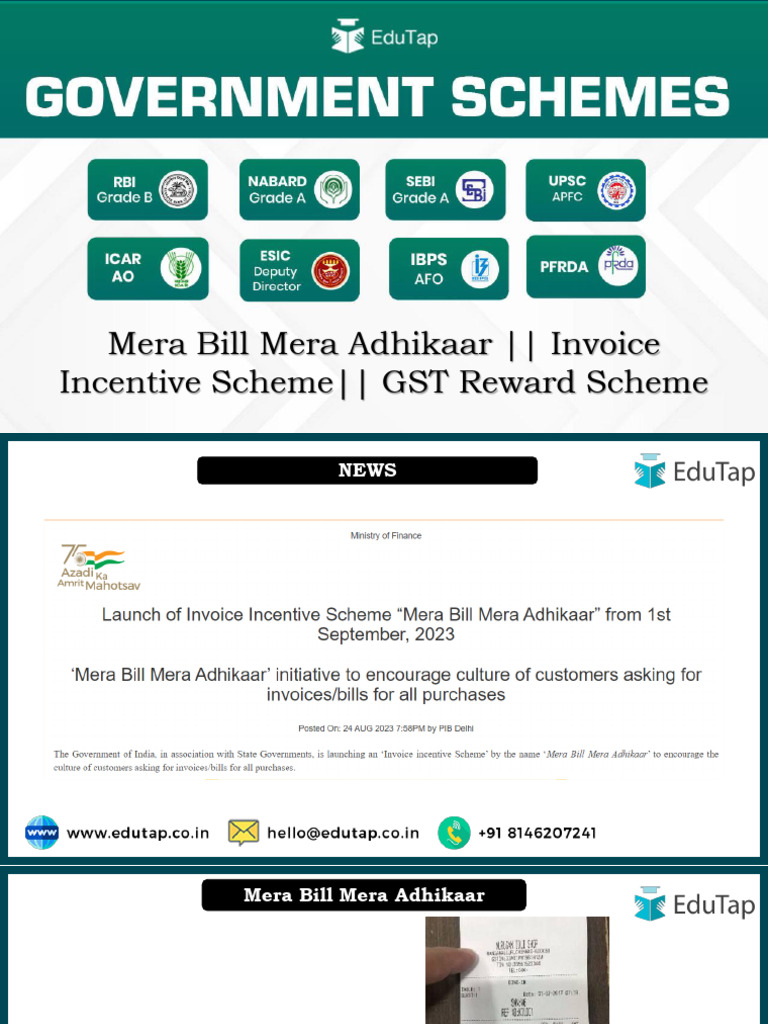 Mera Bill Mera Adhikaar Scheme Overview | PDF