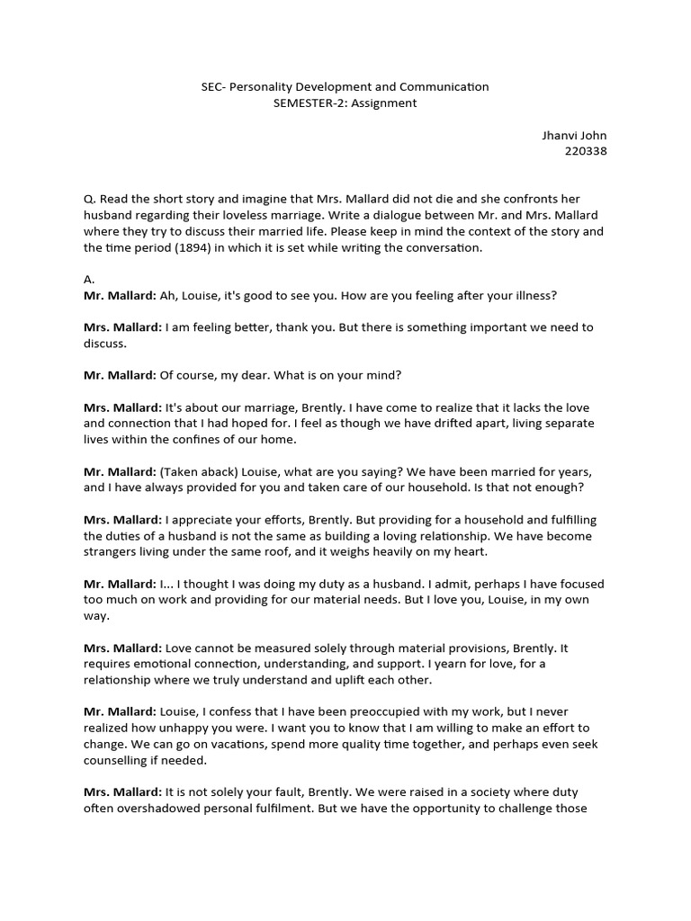 SEC Assignment | PDF | Happiness | Love