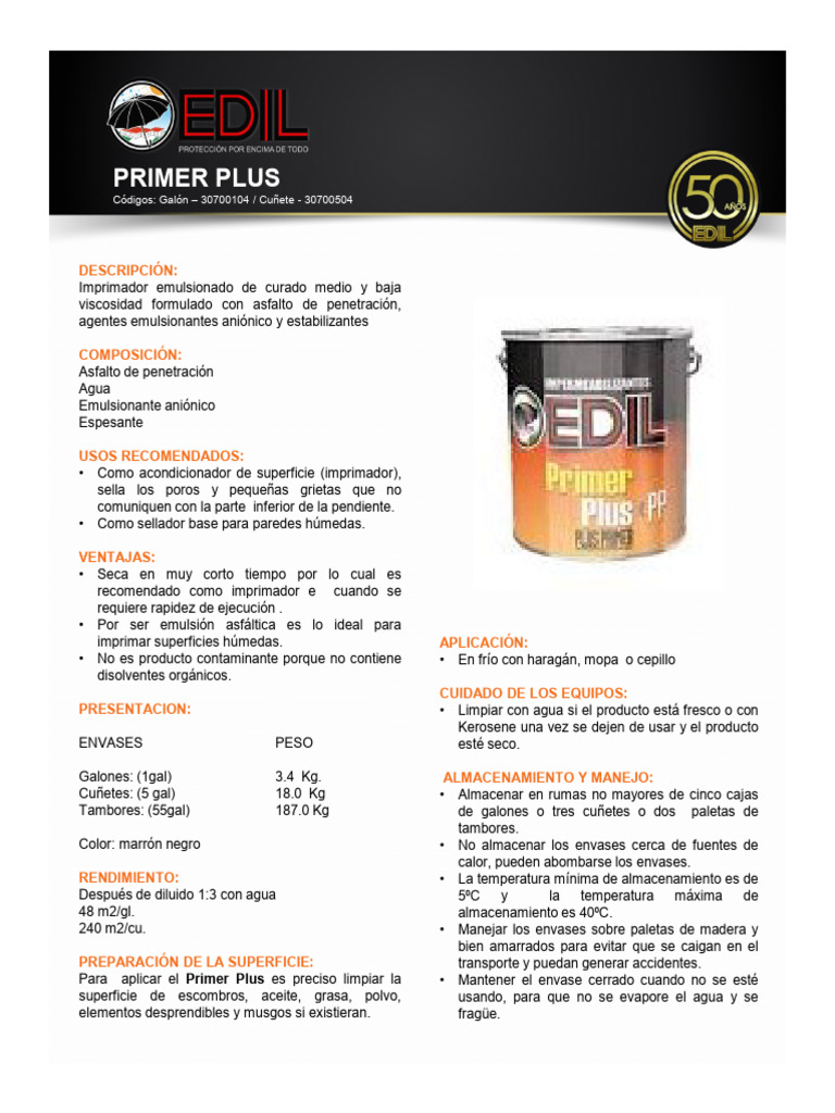 E31 PRIMER PLUS | PDF | Química