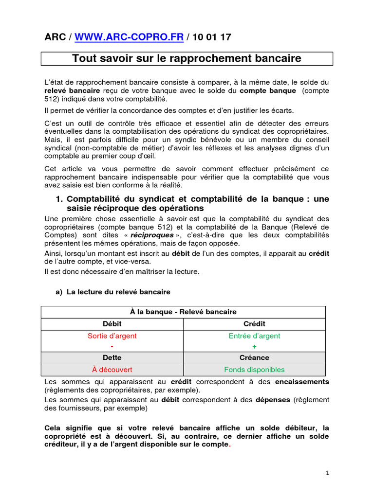 Tout Savoir Sur Le Raprochement Bancaire | PDF | Comptabilité | Banques