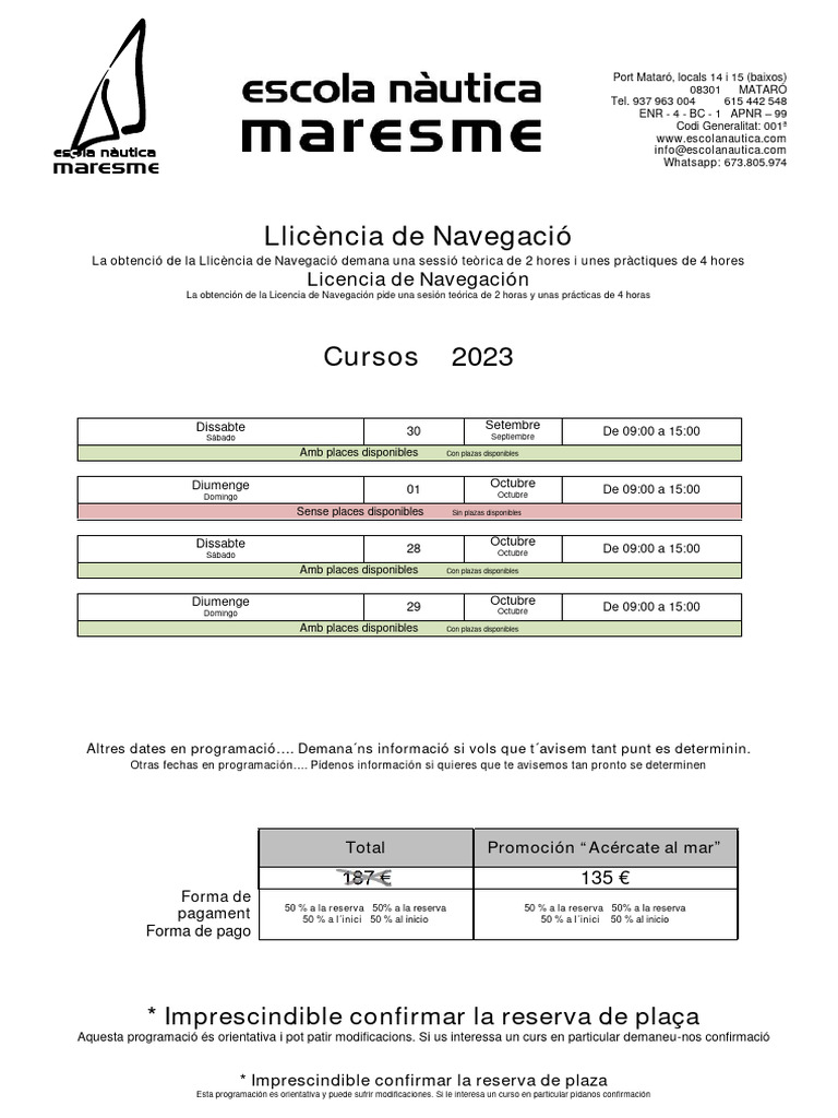 Licencia de Navegacion | PDF