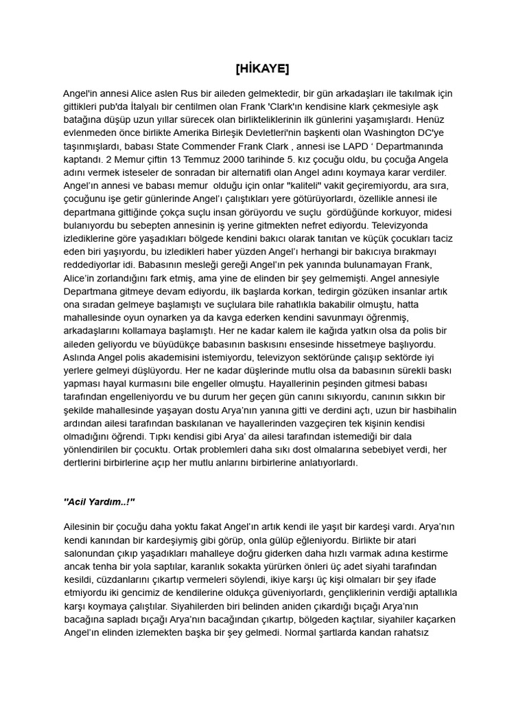 Angel Clark - For - Story | PDF