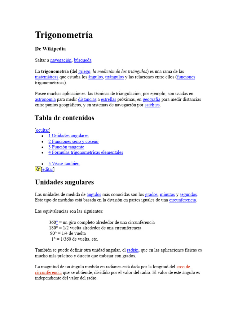Aplicaciones y Funciones de Trigonometría | PDF | Triángulo | Trigonometría