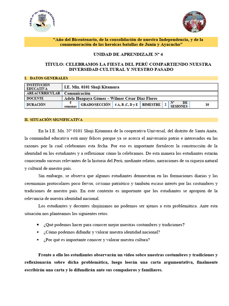Esquema de Unidad de Aprendizaje-Actualizada. 2024 | PDF | Aprendizaje | Evaluación