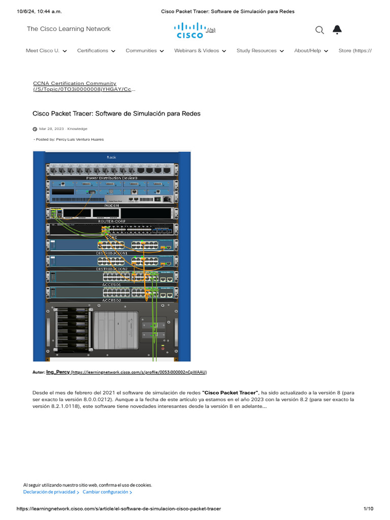 Cisco Packet Tracer - Software de Simulación para Redes | PDF | Internet de las Cosas ...