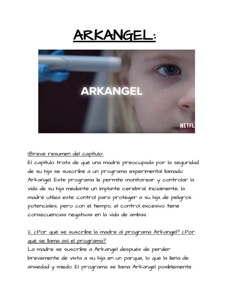 Arkangel | PDF | Privacidad | Libertad