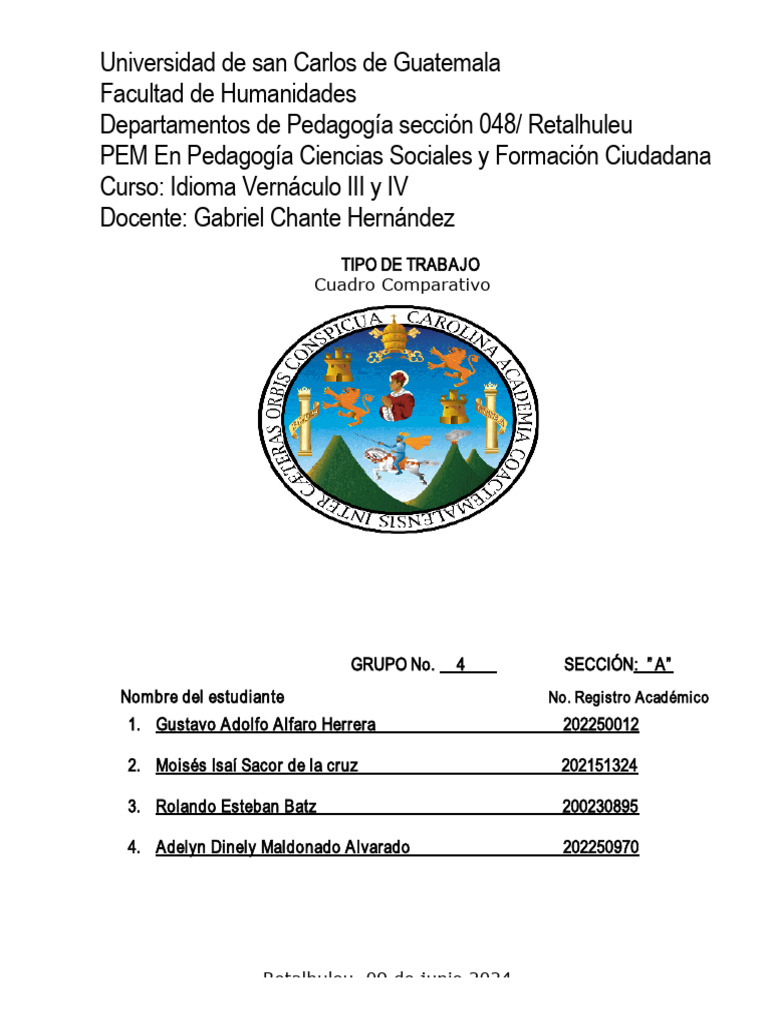Cuadro Comparativo | PDF | Verbo | Numero Gramatical Cuadro Comparativo | PDF | Verbo | Numero Gramatical