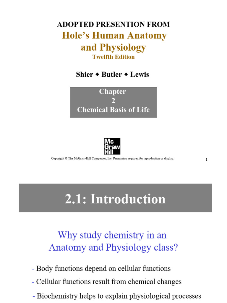 Chapter 2 Chemical Basis of Life | PDF | Ion | Atoms