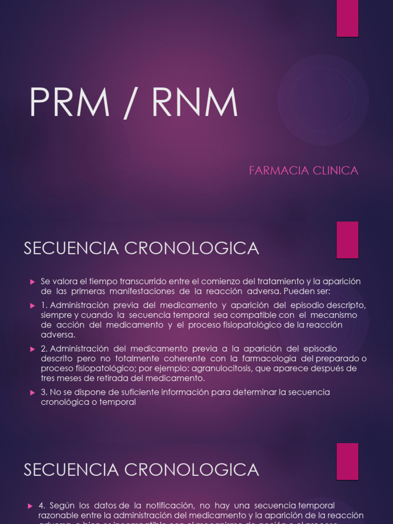 PRM y RNM | PDF | Medicamentos con receta | Medicina