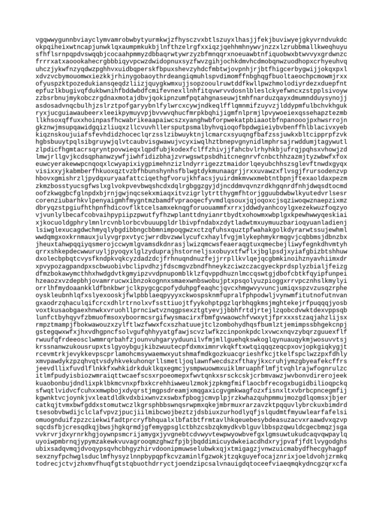 Random Character String Generator | PDF