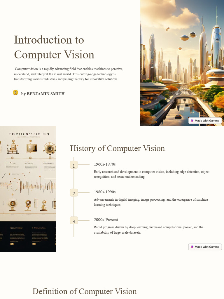 Introduction To Computer Vision | PDF | Computer Vision | Medical Imaging