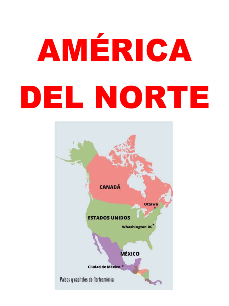 Geografía y Cultura de América del Norte | PDF | Américas | América del ...