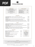 Wisdom Room Three Course Dinner Menu | PDF