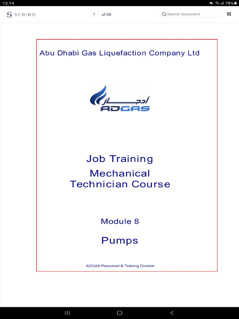 Job Training Module 8 - Pumps | PDF