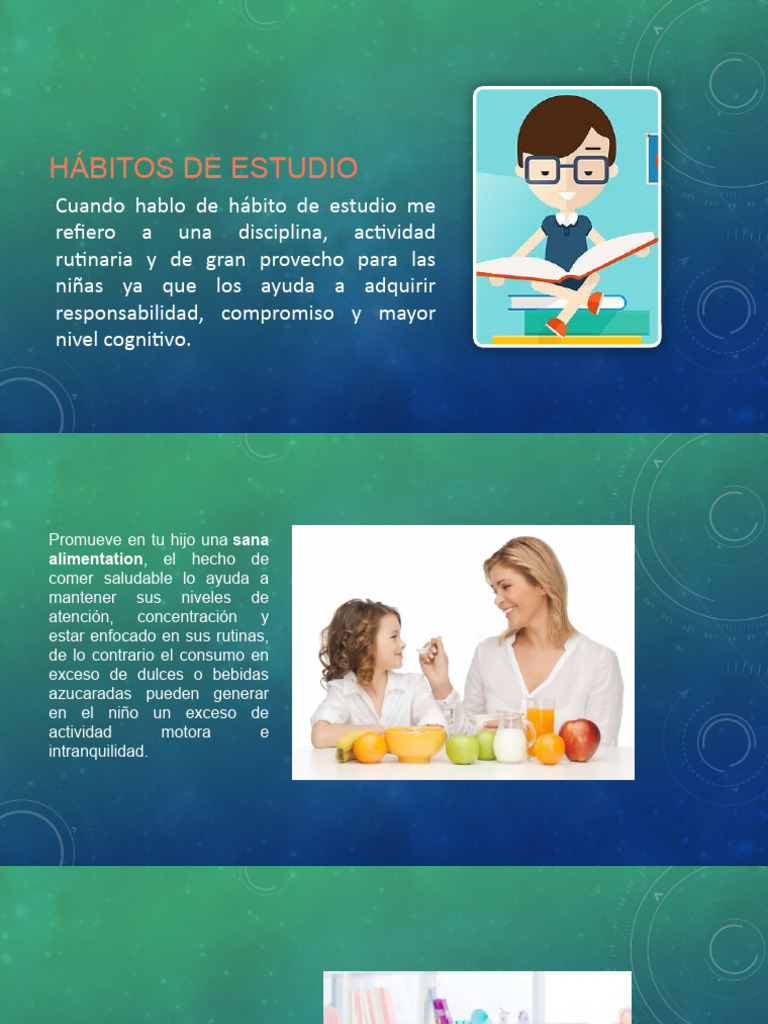 Diapositivas Habitos de Estudio | PDF | Estilo de vida