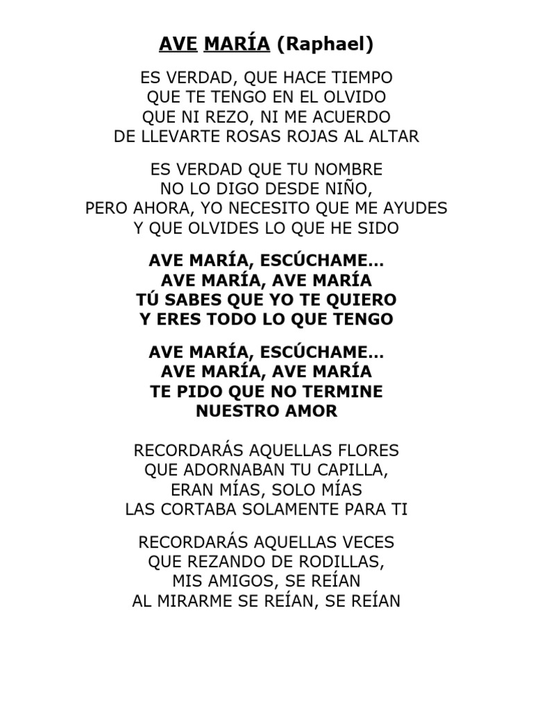 Ave Maria Raphael | PDF