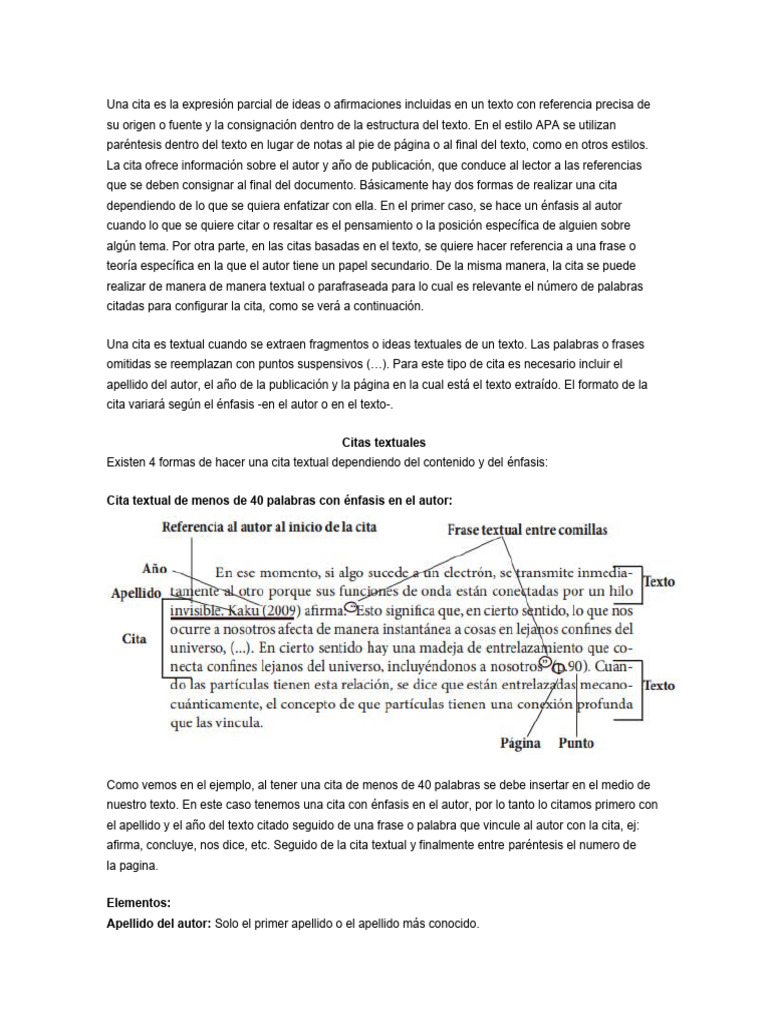 Cómo Citar en Formato APA Libros (1) | PDF | Comillas | Estilo apa