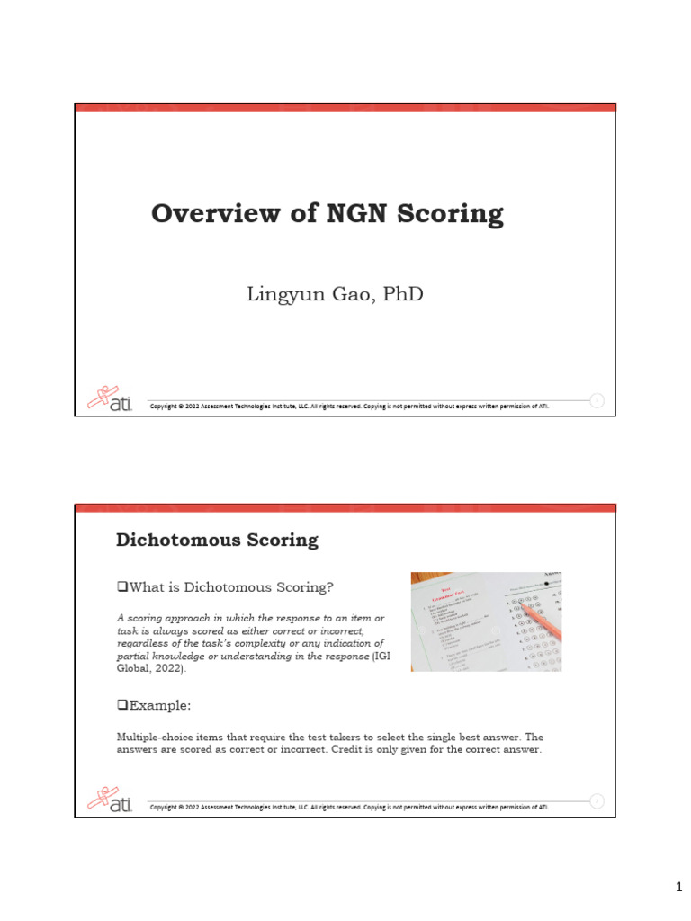 Overview of Scoring Methods 2.24 | PDF | Multiple Choice | Evaluation ...