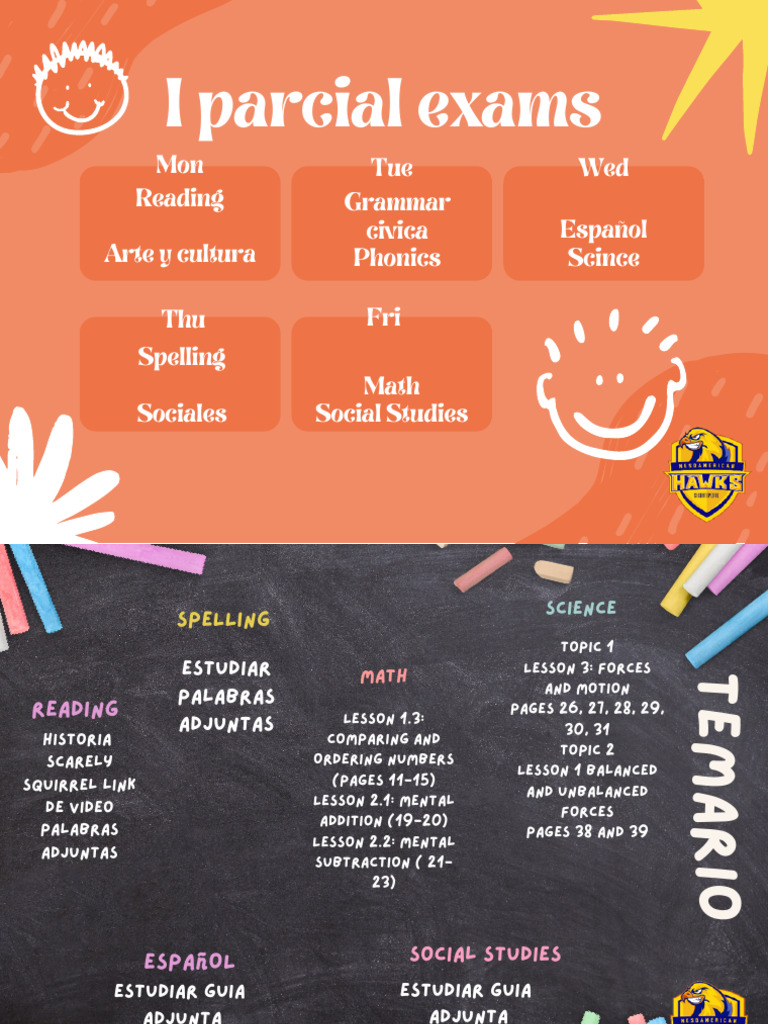 Orange Creative Doodle Class Schedule - 20231013 - 113554 - 0000 | PDF | Writing | Linguistics