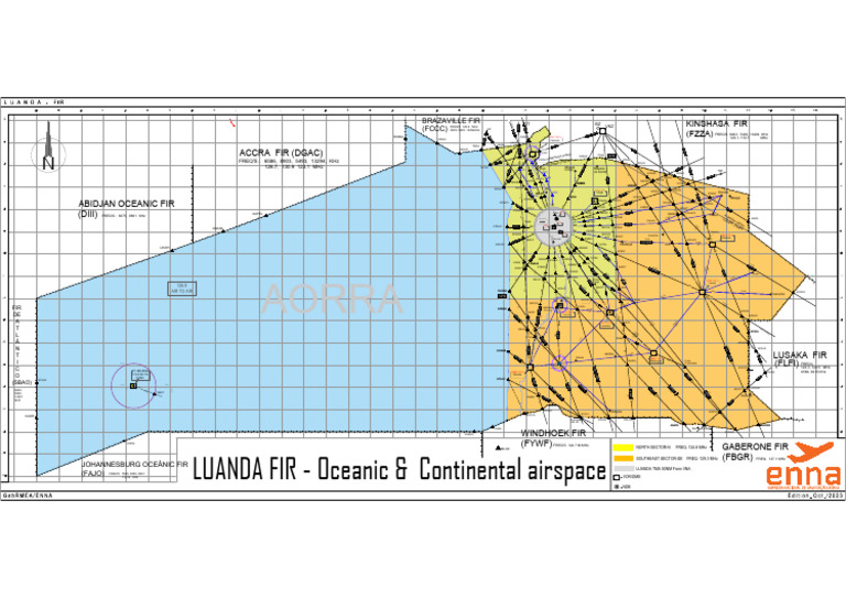 Oceanic FIR and Frequency Charts | PDF