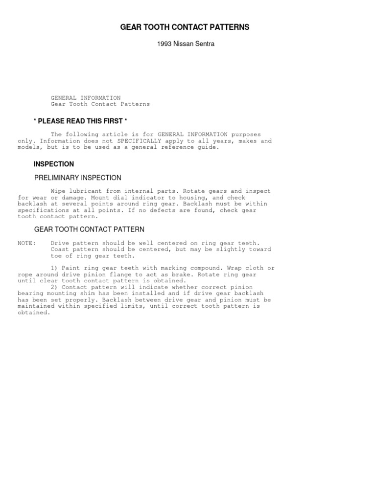 Gear Tooth Patterns Guide | PDF | Gear | Mechanical Engineering
