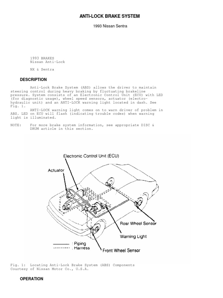 Anti Lock Brake System | PDF | Anti Lock Braking System | Brake