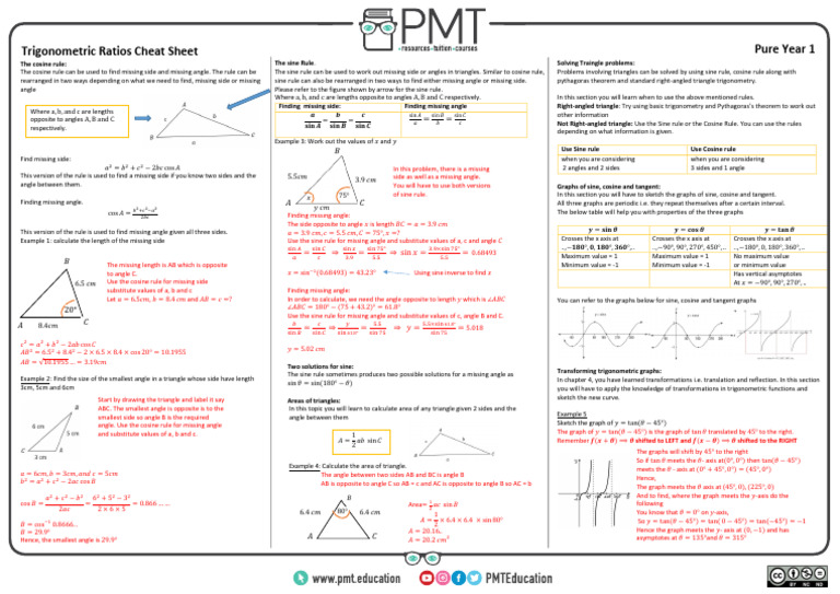 Trigonometric Ratios | PDF | Trigonometric Functions | Trigonometry