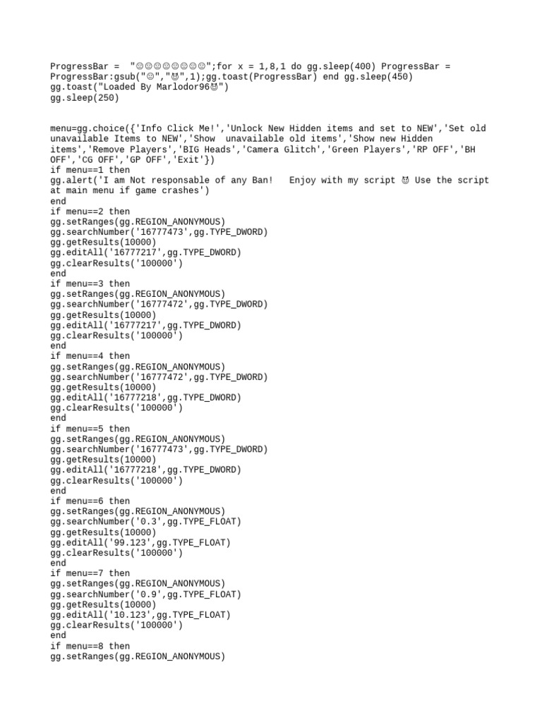 Avakin Funny Script | PDF