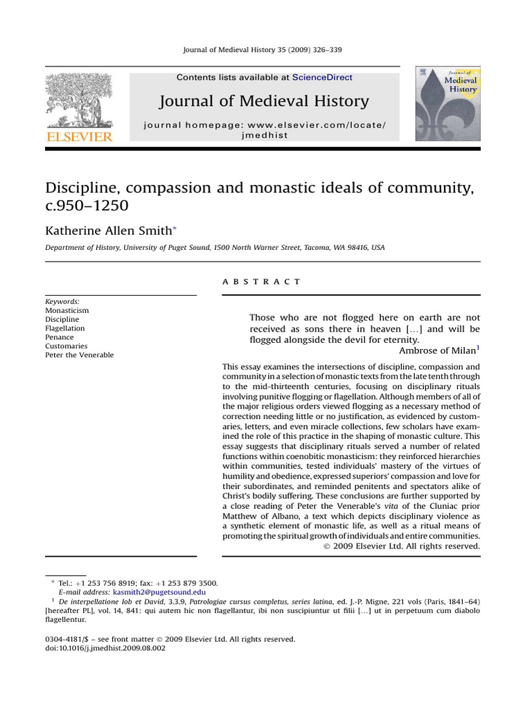 Discipline Compassion and Monastic Ideal | PDF | Penance | Flagellation