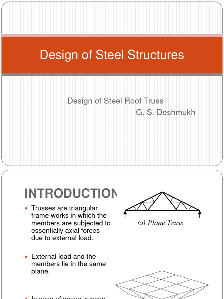 Design of Steel Roof Trusses | PDF | Truss | Building Engineering