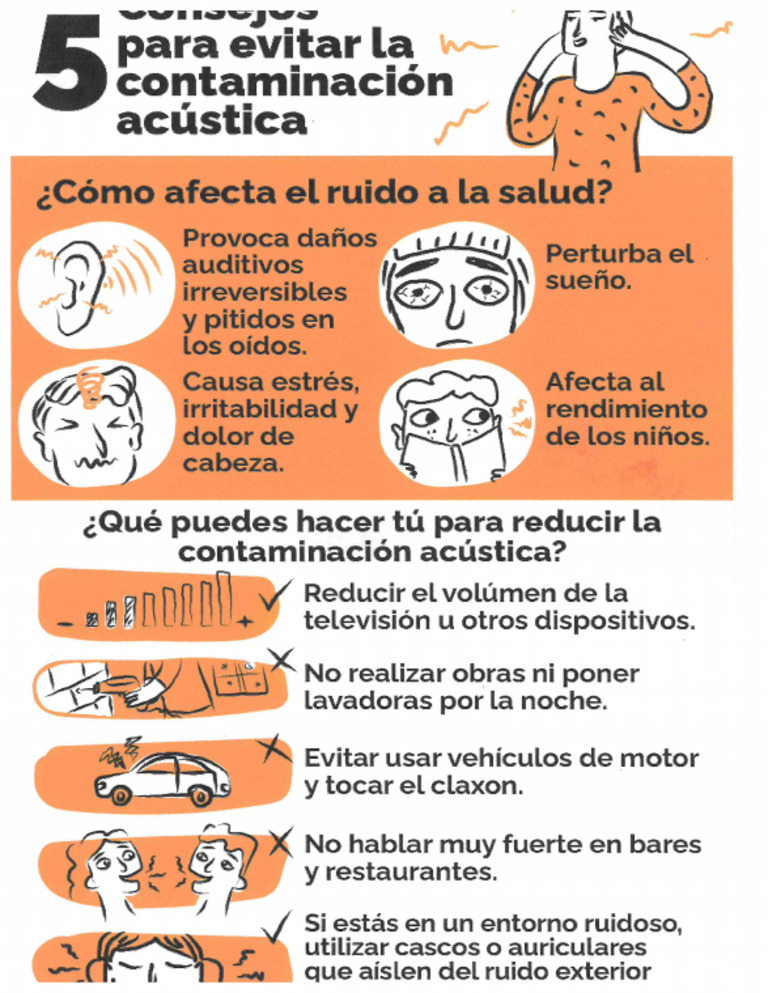 Afiche 5 - Consejos para Evitar La Contaminacion Acustica | PDF