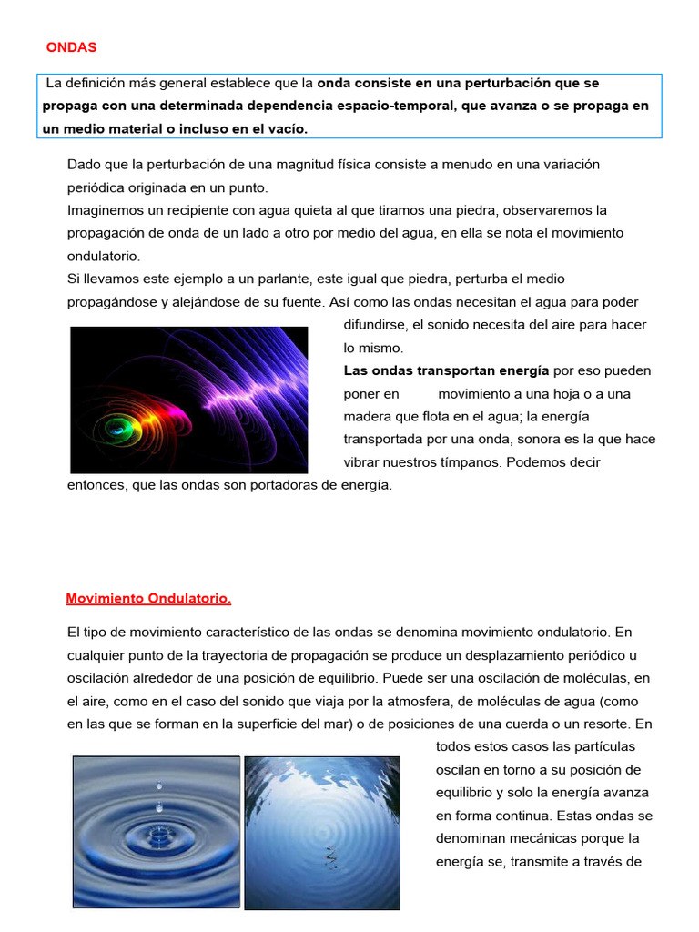 ONDA Y SONIDO (Reparado) | PDF | Olas | Sonido