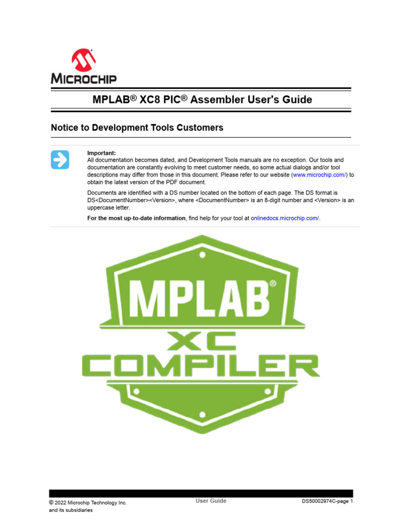 MPLAB XC8 PIC Assembler User Guide 50002974 | PDF | Assembly Language | Command Line Interface