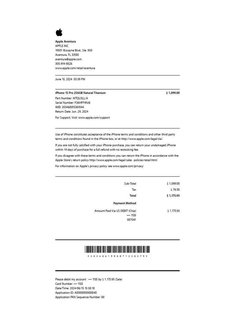 Emailreceipt 20240615R0871220279 | PDF