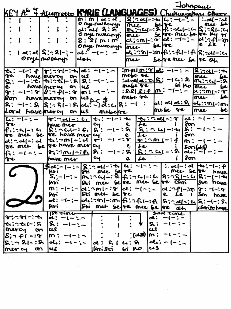 Lord Have Mercy (Three Languages) | PDF