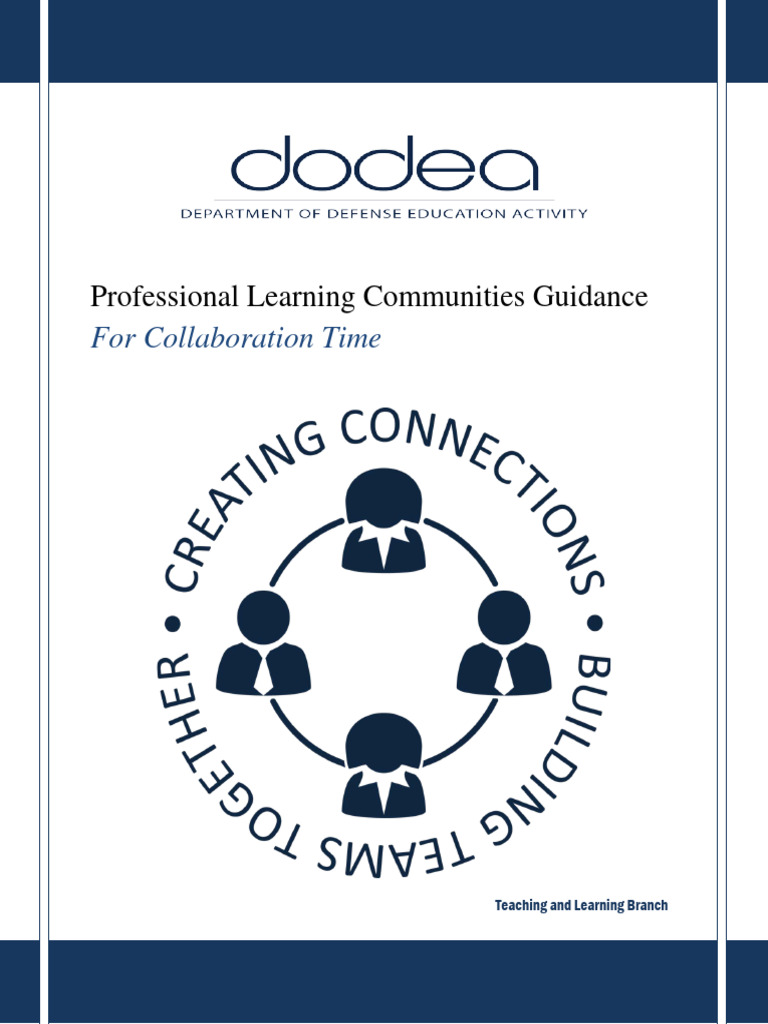 Professional Learning Communities Guidance Final 02072017 | PDF ...