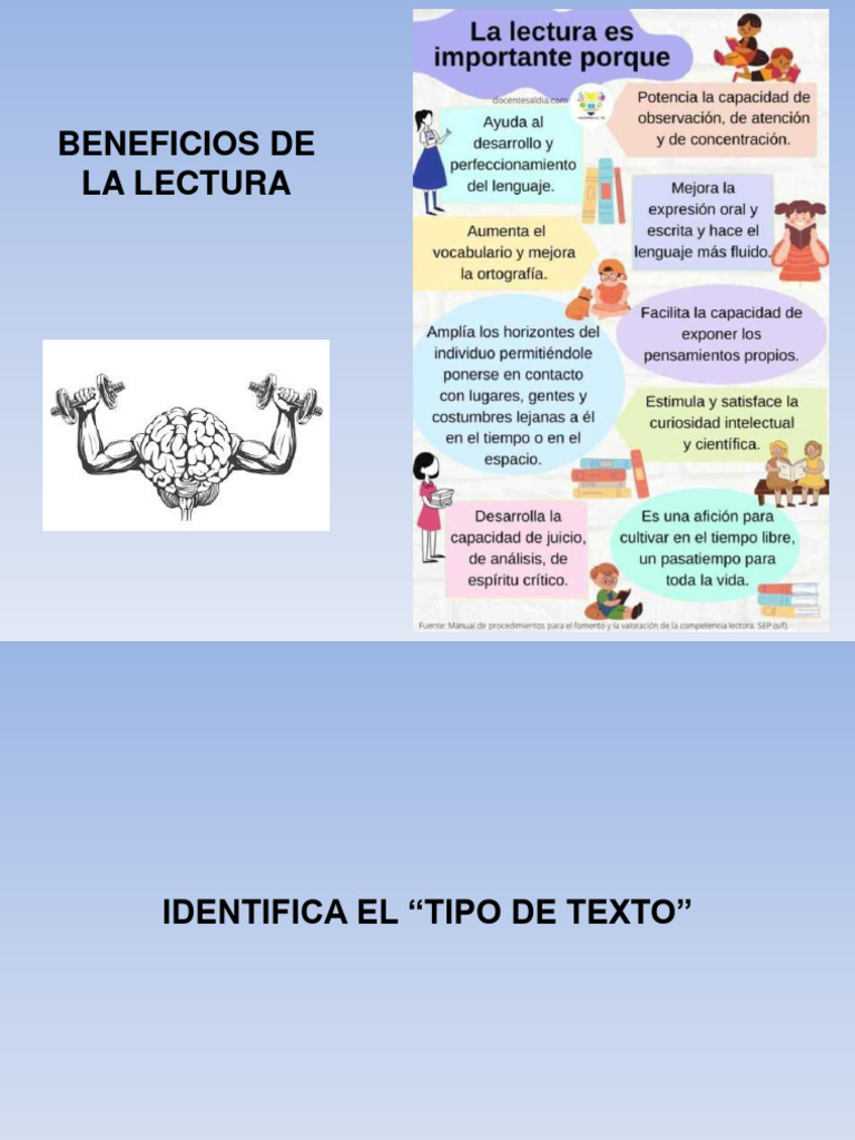 Beneficios de La Lectura | Descargar gratis PDF | Lengua española ...