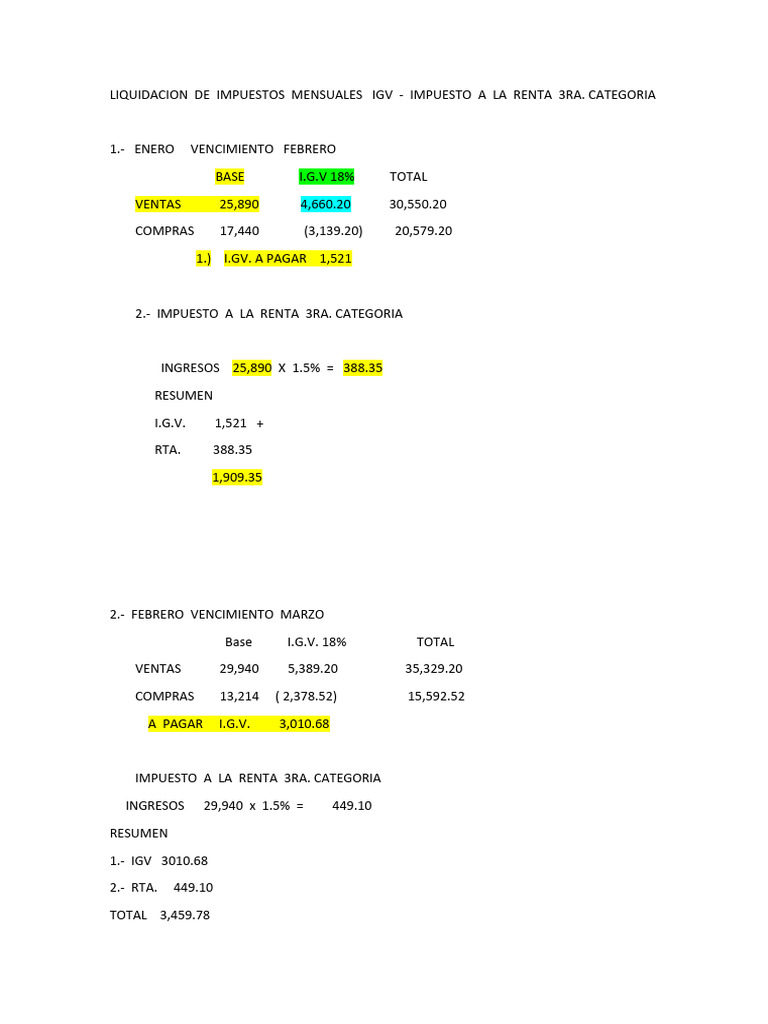 Caso Práctico Liquidación de Impuestos | PDF | Impuestos | Finanzas del gobierno