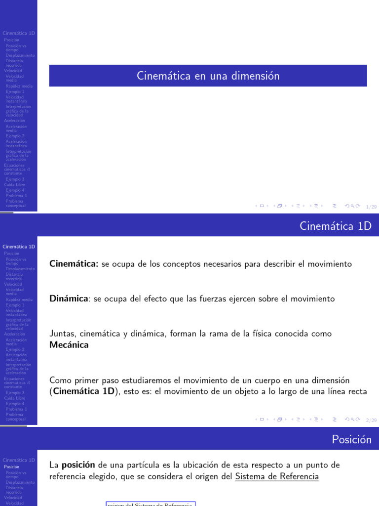 clase_02-Cinematica | PDF | Velocidad | Cinemática