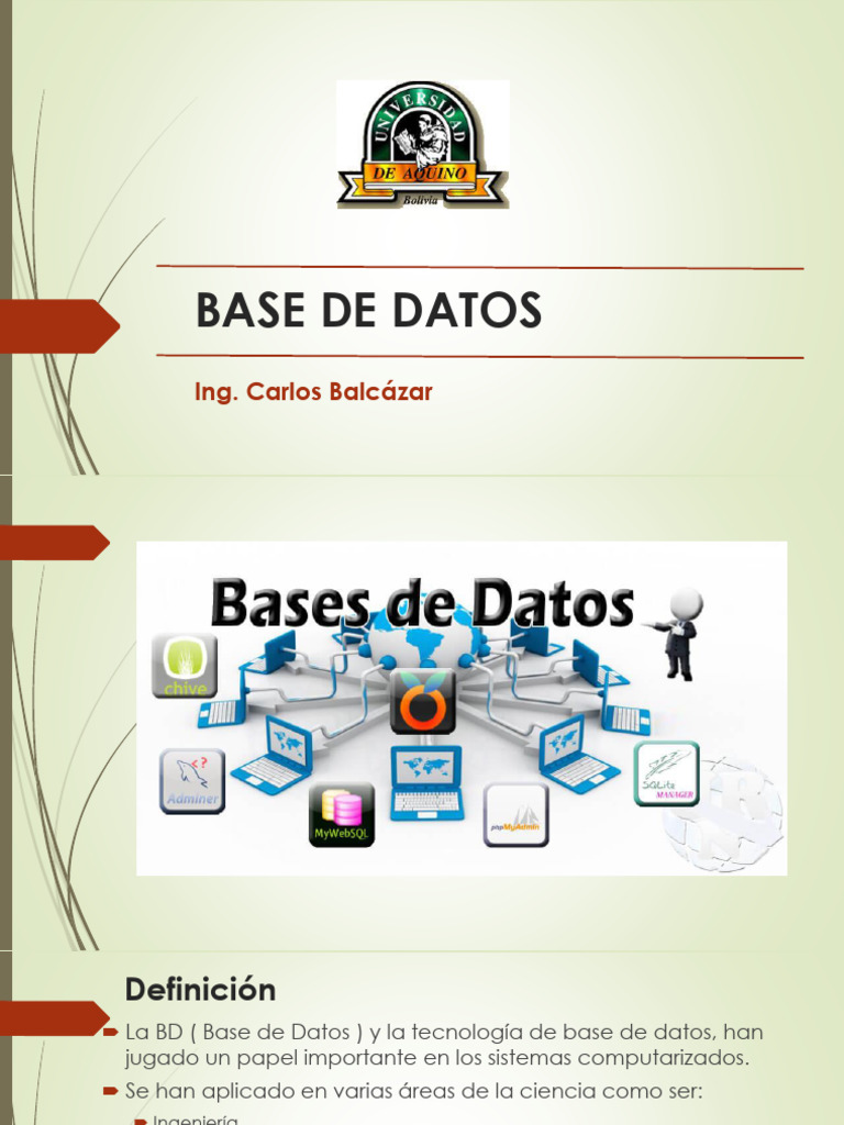1.conceptos de Base de Datos | PDF | Bases de datos | Archivo de computadora