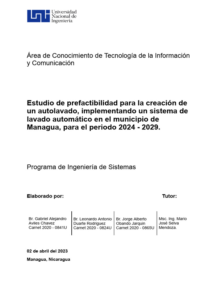 Estudio de Prefactibilidad | PDF | Marketing | Mercado (economía)