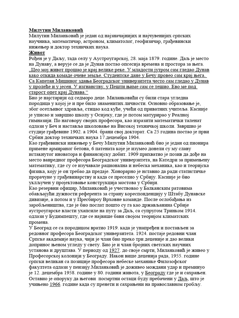 Milutin Milankovic | PDF