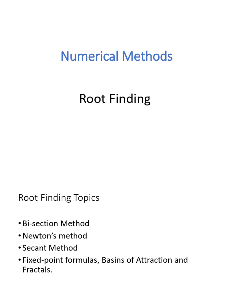 Root Finding | PDF | Algorithms | Mathematical Analysis Root Finding | PDF | Algorithms | Mathematical Analysis
