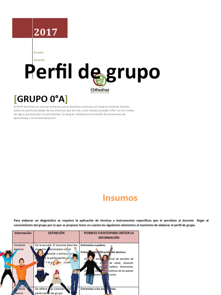 Perfil de grupo | Descargar gratis PDF | Maestros | Aprendizaje