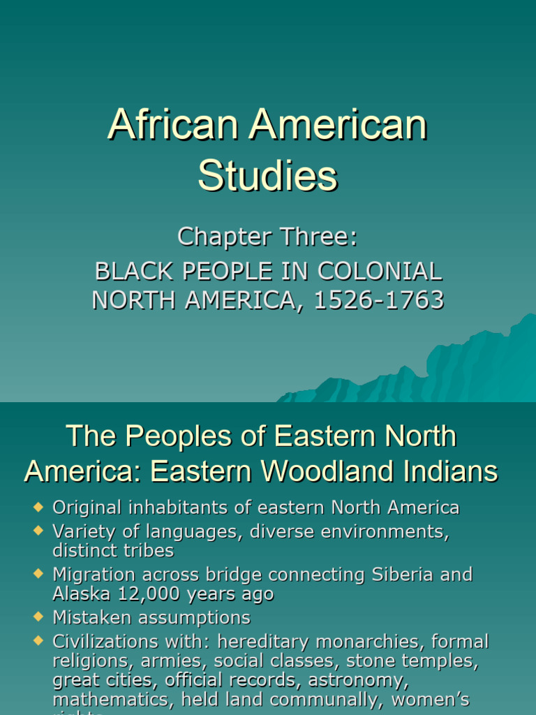 Black People in Colonial America: 1526-1763 | PDF | Slavery | Slavery ...