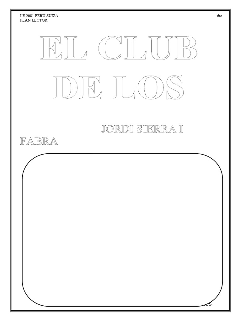 Fichas El Club de Los Raros | PDF